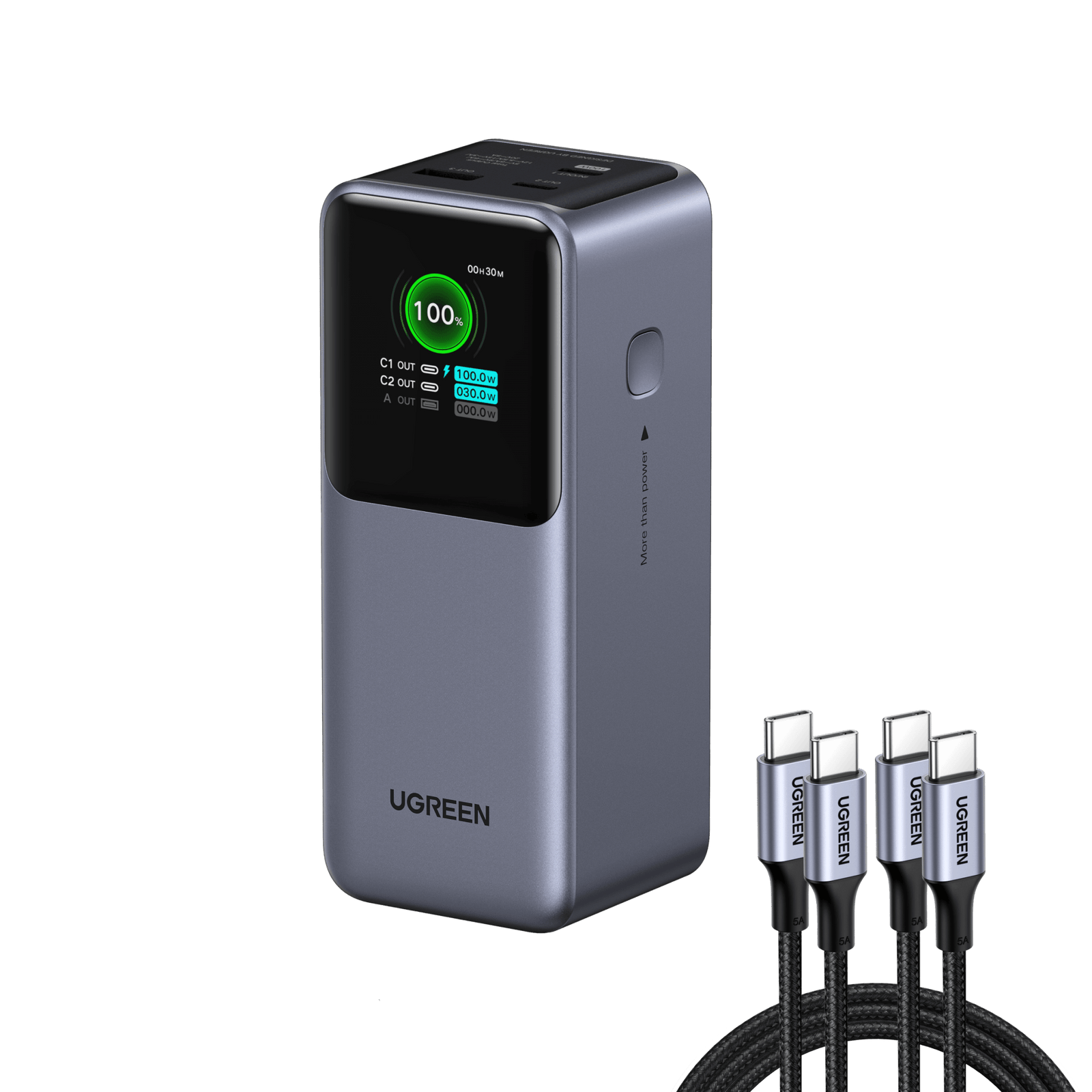 UGREEN 130W Power Bank + USB-C Cable – UGREEN US