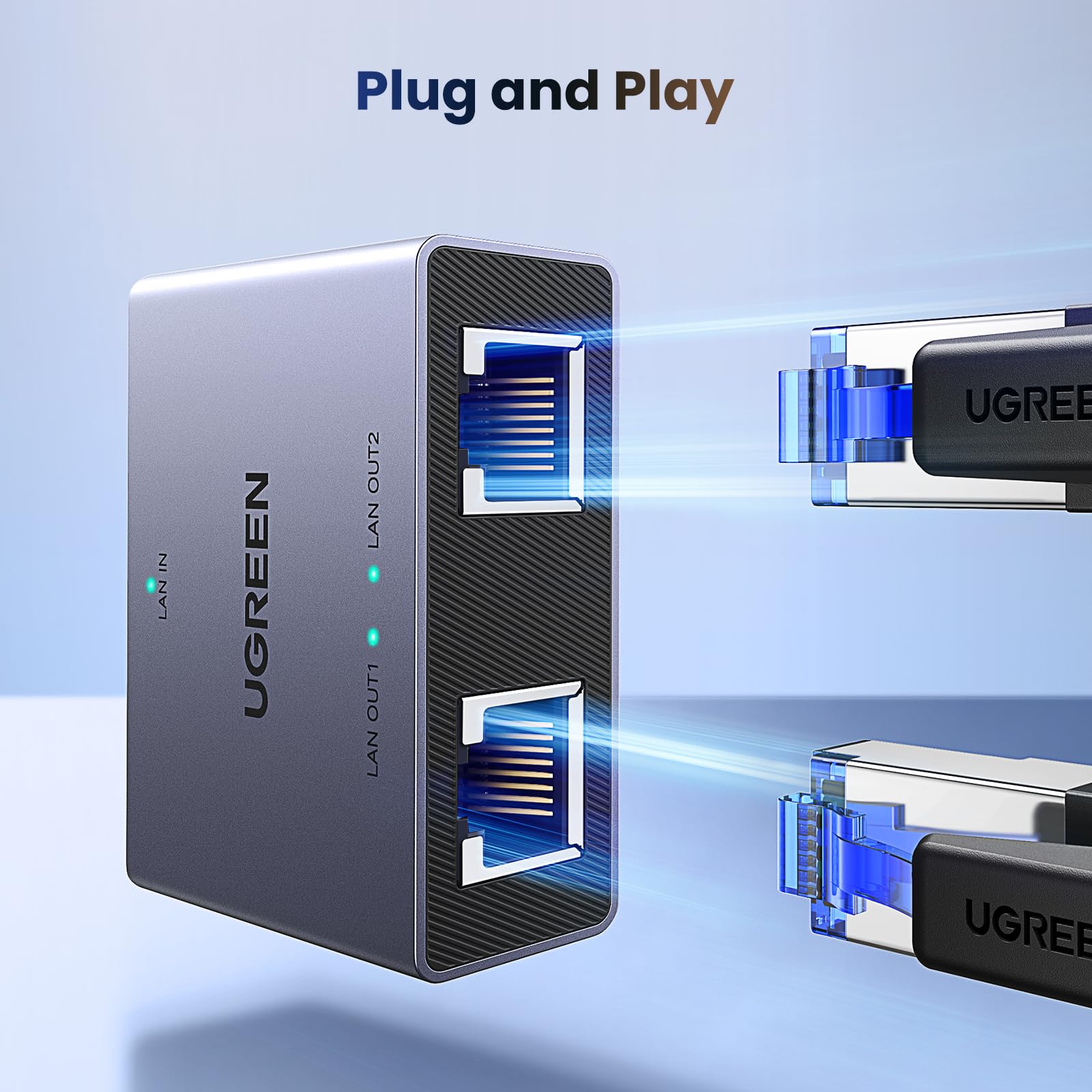 UGREEN Ethernet Splitter 1 to 2 | 1000Mbps Speed – UGREEN US