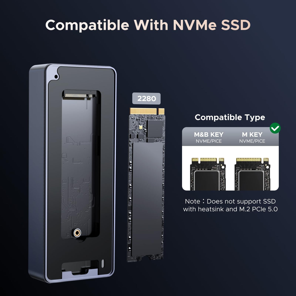 UGREEN 80Gbps NVMe SSD Enclosure - Thunderbolt 5 Speed & 8TB Storage ...