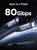 UGREEN USB4 USB-C Cable 240W 80Gbps 16K PD3.1 – 1M