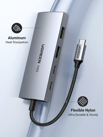 UGREEN USB C Hub 10Gbps | 4-Port USB 3.2 Hub with USB-C & USB-A Ports